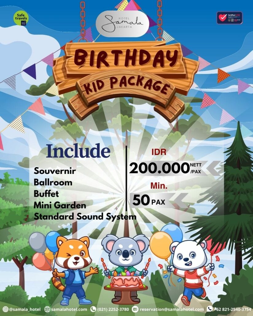 Birthday Kid Package - Samala Hotel Jakarta